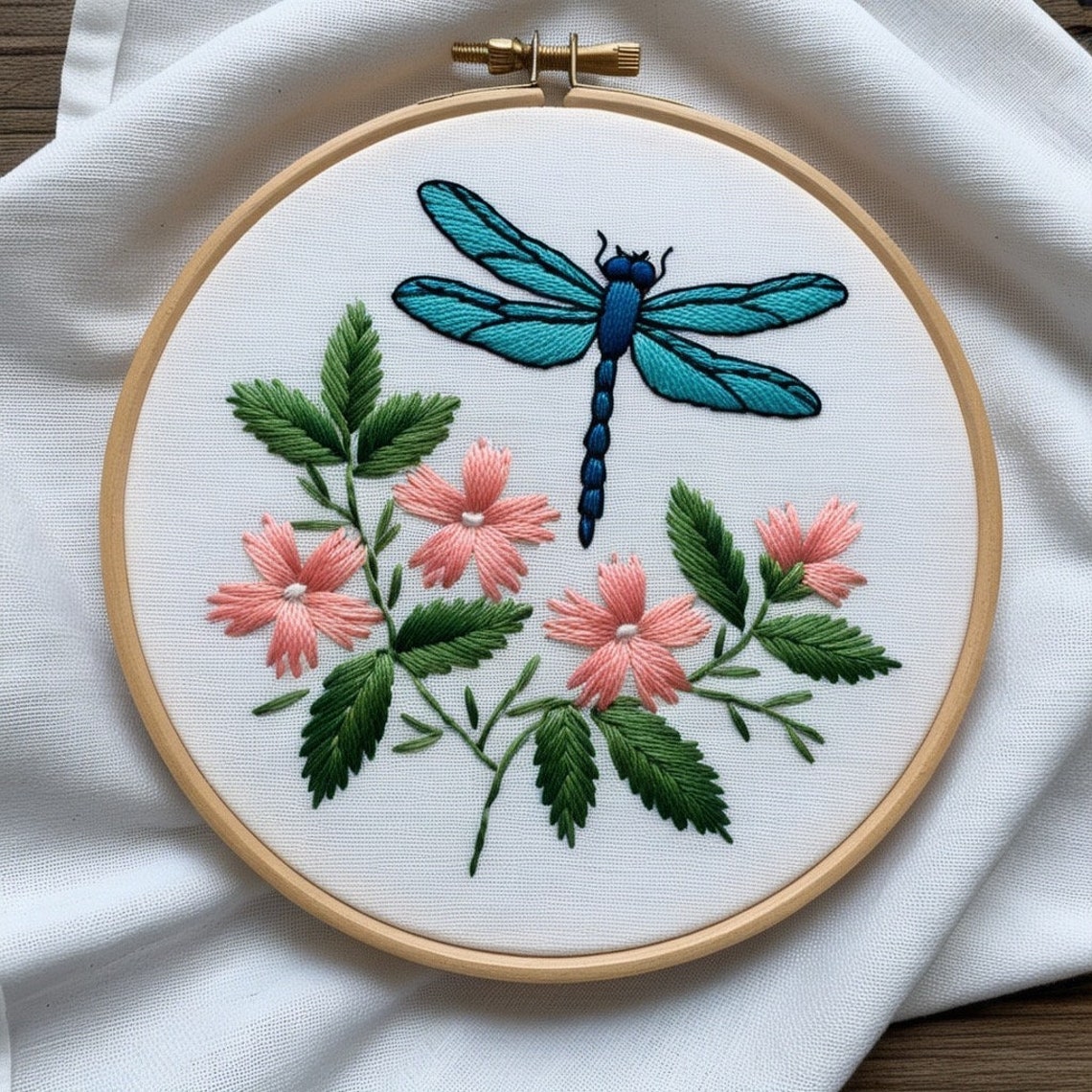 Dragonfly Embroidery PDF Pattern. 7 Sizes From 3 Inch to A4 10 Inch ...