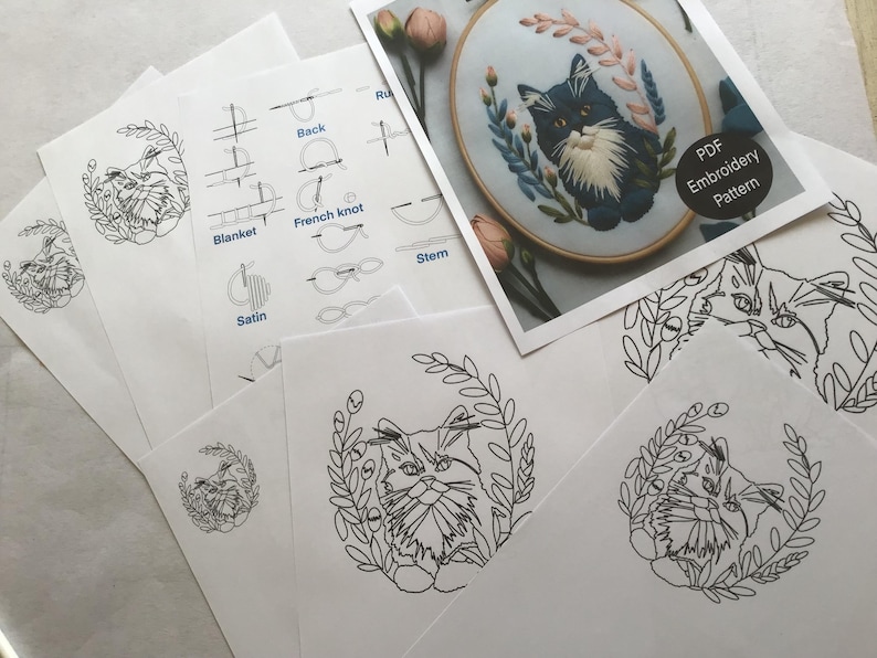 Horse Hand Embroidery Pdf Pattern Bundle. 8 Beautiful Horse Portrait ...