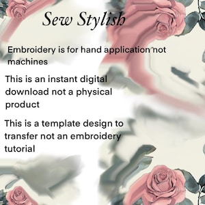 Butterfly Embroidery PDF Pattern. 7 Sizes From 3 to 8 Inch & A4 for Different Sized Hand ...