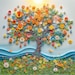 Digital Autumn Tree Quilling Art ~ Part 3 - Fall Printable Wall Decor ...