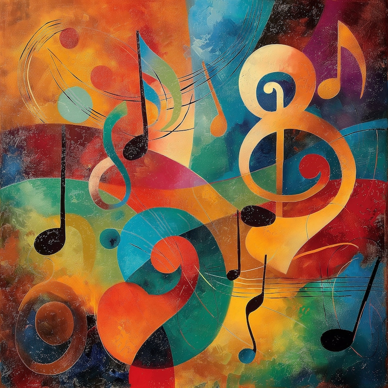Abstract Music Art - Etsy