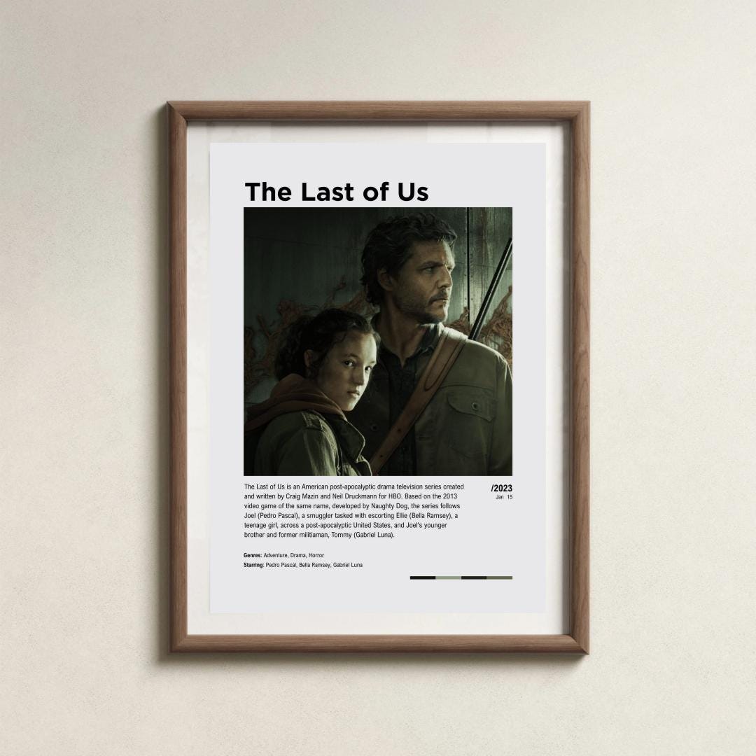 Printable the Last of Us Poster, TLOU Wall Art, Apocalyptic TV Show ...