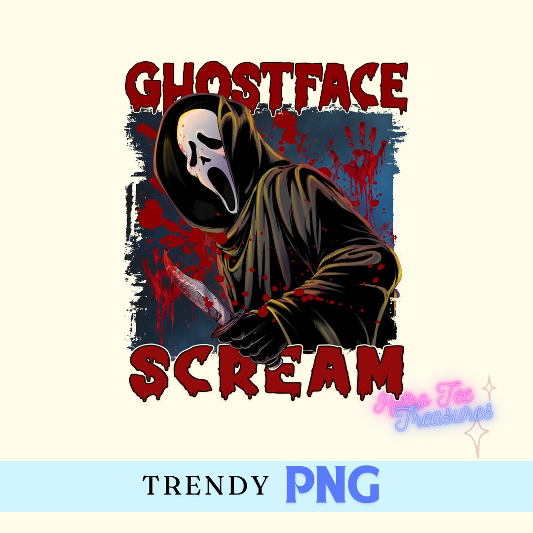 Ghostface Halloween Png, Ghostface 90s Horror Halloween Png, Scary ...