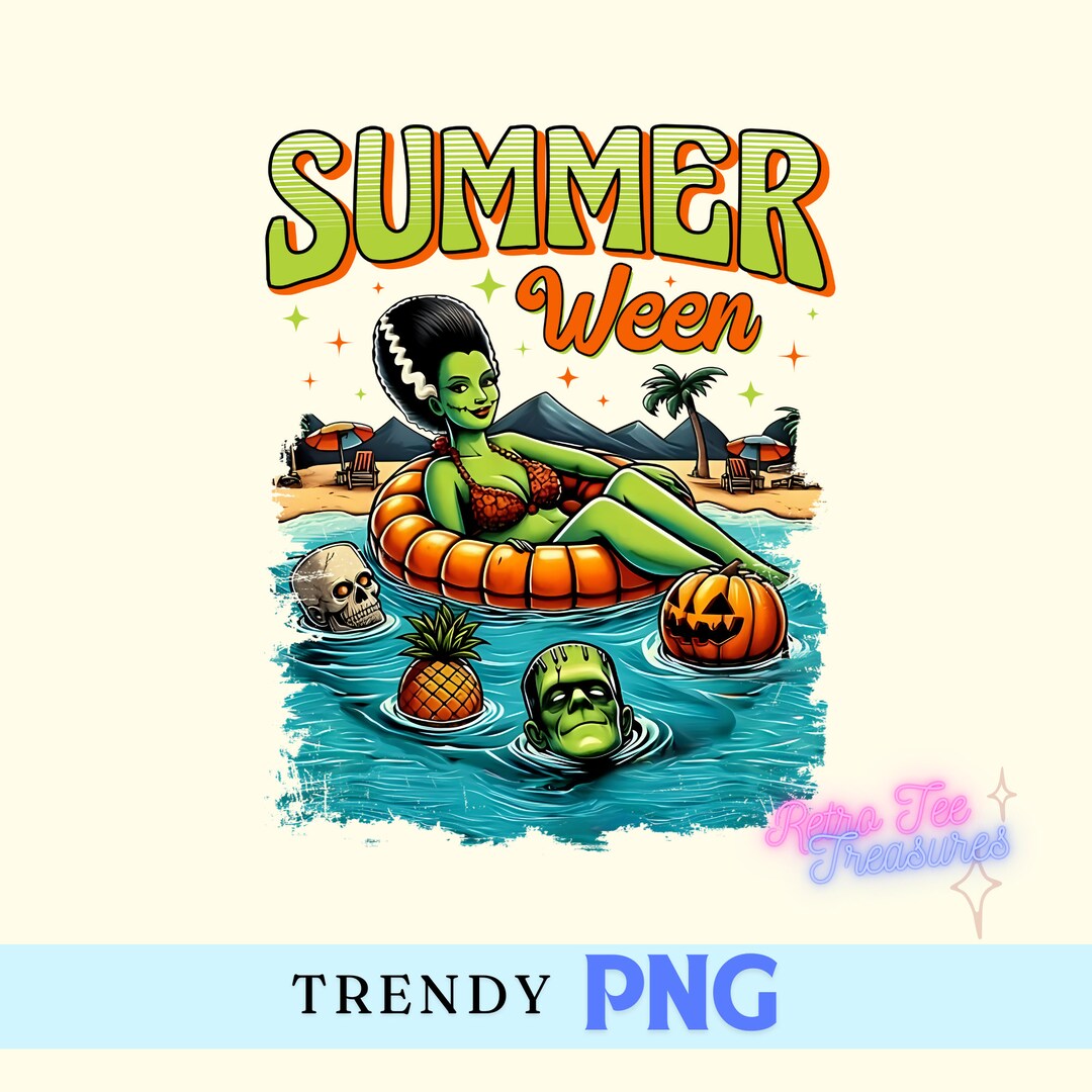Summerween Png, Hot Ghoul Summer Png, Spooky Summer Png, Ghoul Summer ...