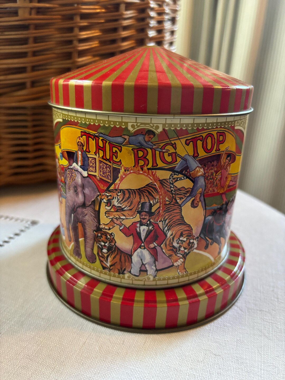 Vintage "big Top" Revolving Circus Tin - Etsy