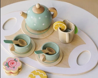 Mud Kitchen Tea Set - Silicone Tea Set - Pretend Play - Tea Party ...