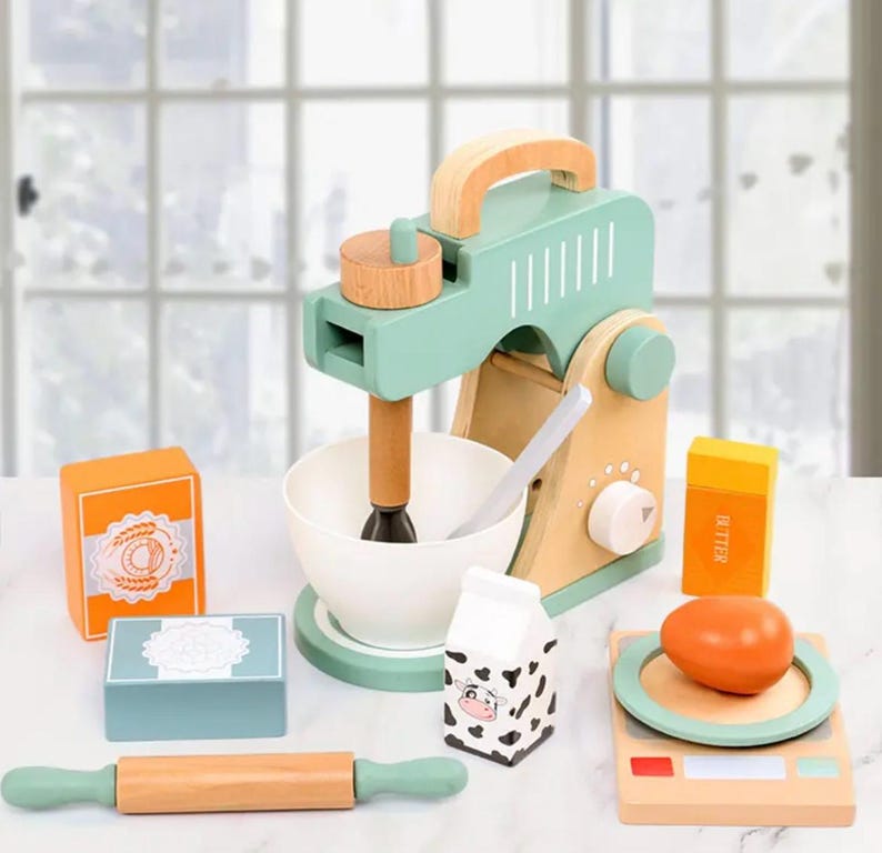 Custom Engraved Wooden Kitchen Mixer Toy - Etsy UK