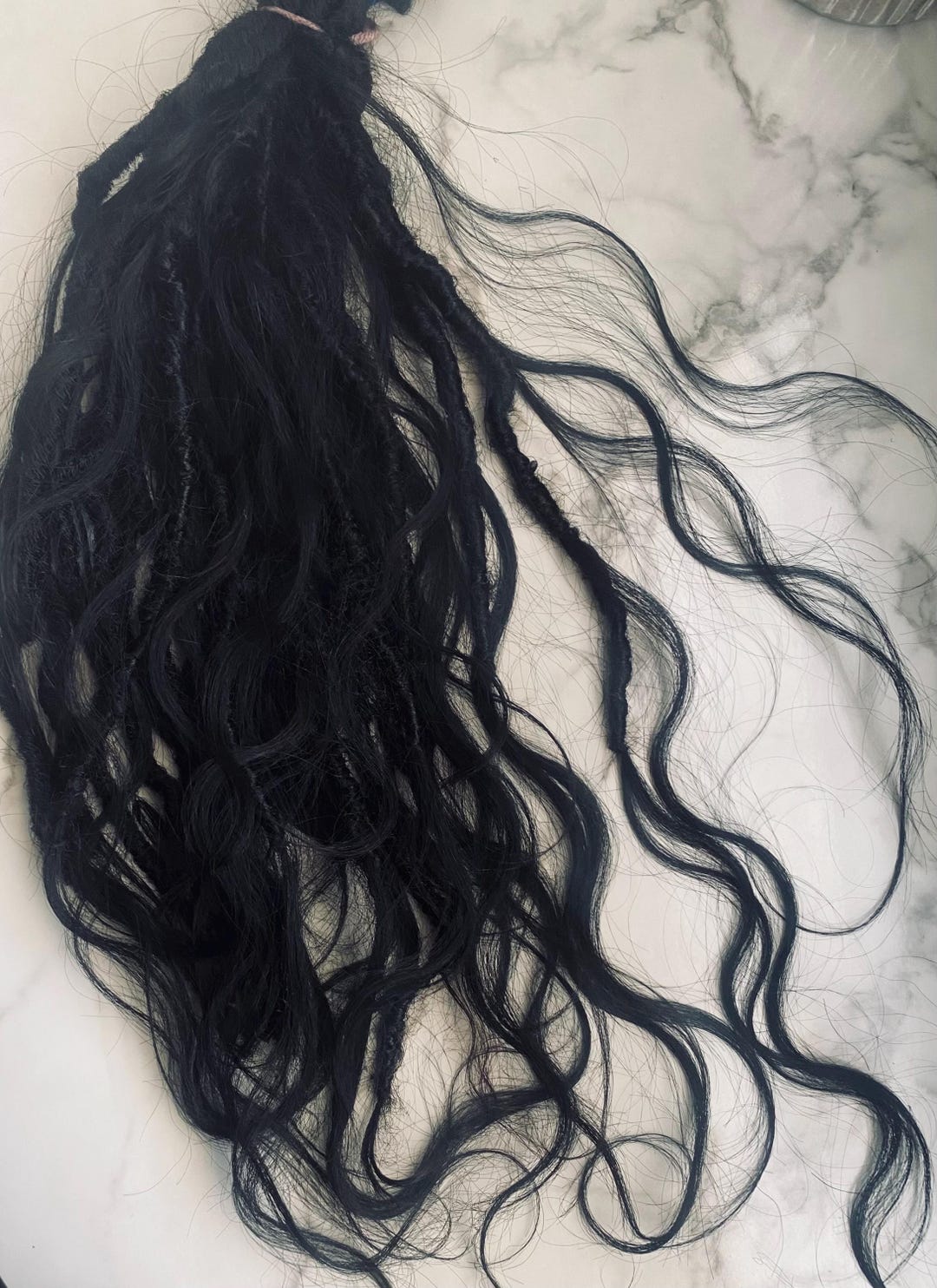 Mermaid Locs Crochet Hair With Body Wave Human Hair Curls (33 Locs per ...