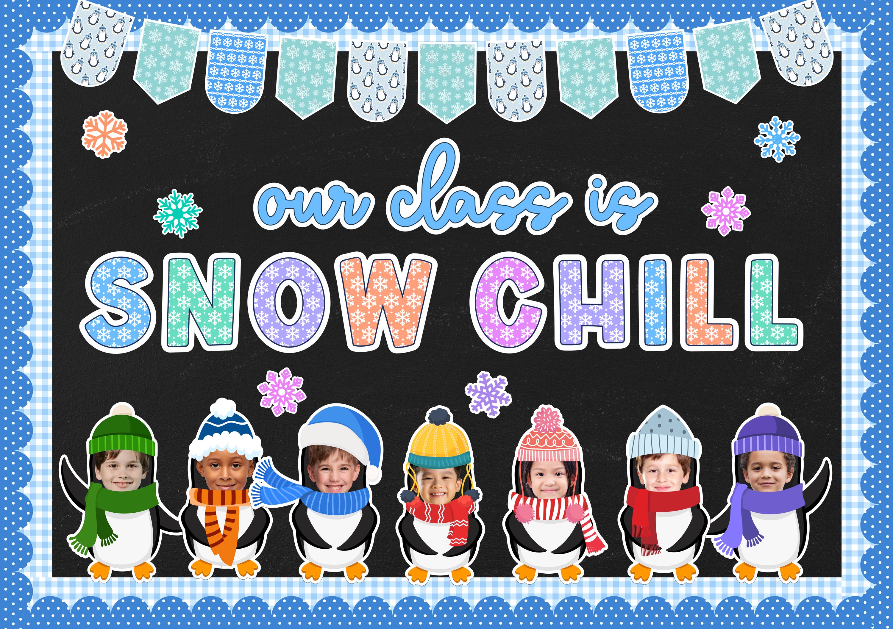 Winter Penguin Bulletin Board Kit | Classroom Decor (digital Download ...