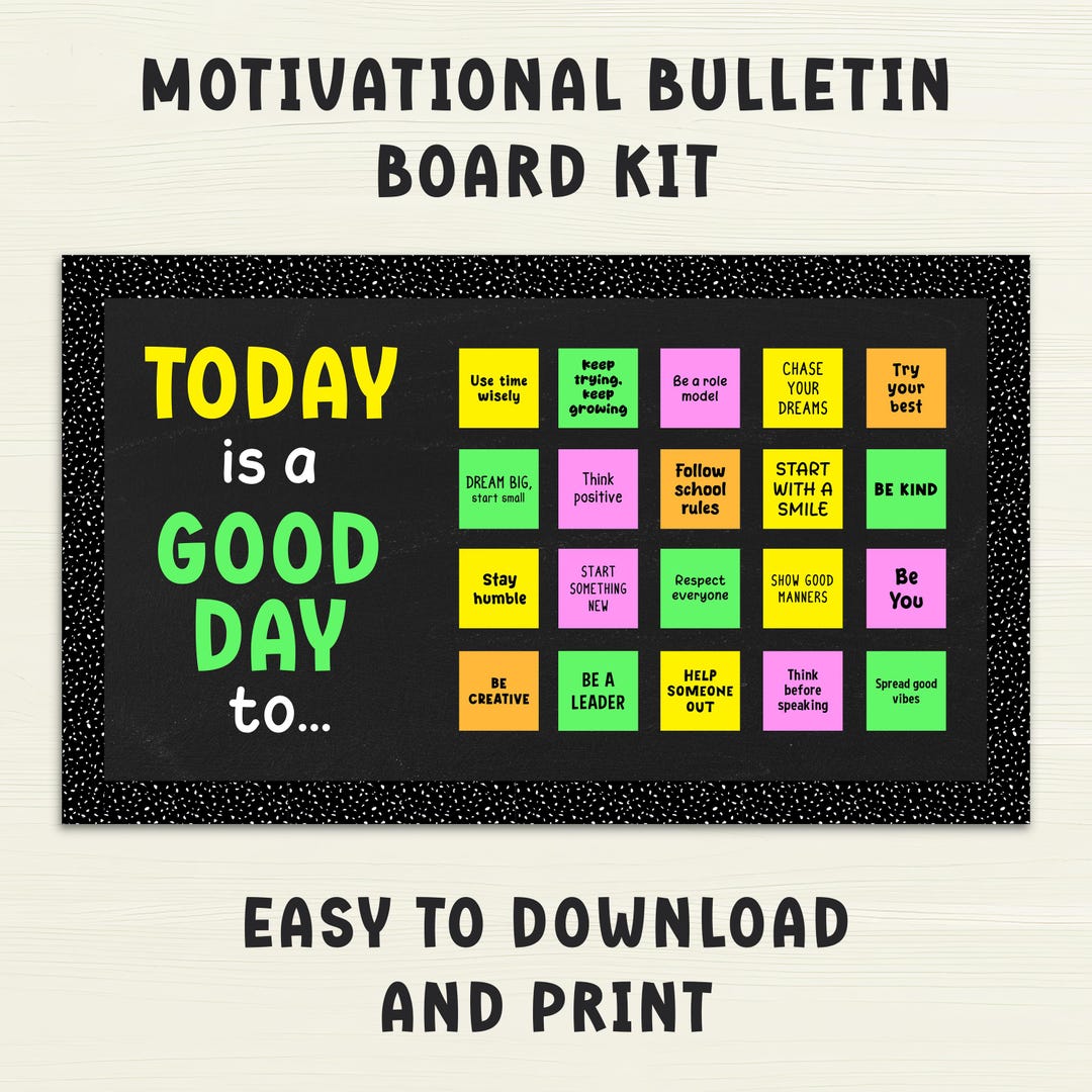 Motivational Classroom Decor: Growth Mindset Quotes Bulletin Board Kit ...
