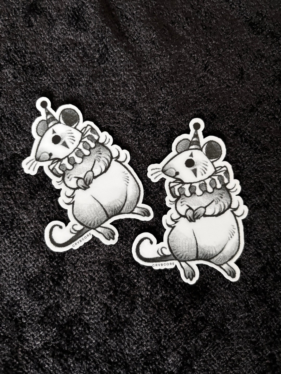 Clown Rat Vinyl Sticker - Etsy