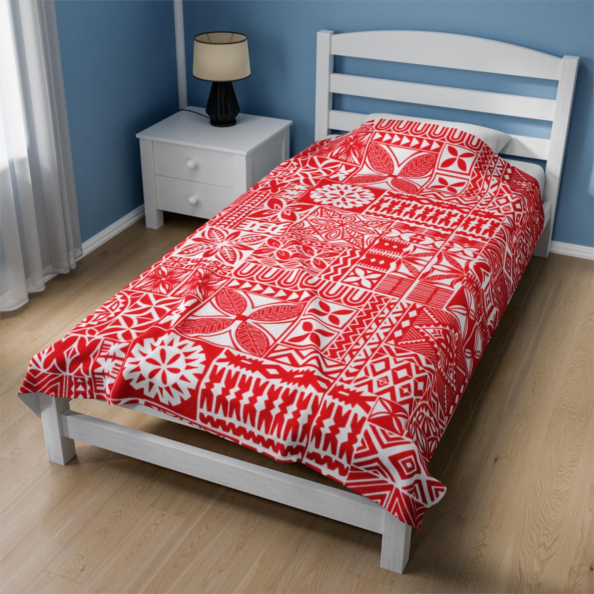 Polynesian Tapa Plush Throw Blanket: Pacific Island Decor - Etsy