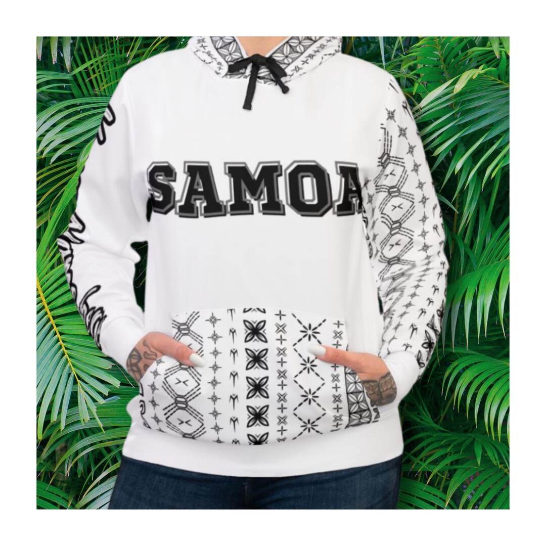 Samoa Malu Hoodie, Samoan Art, Pacific Designs, Poly Wear - Etsy