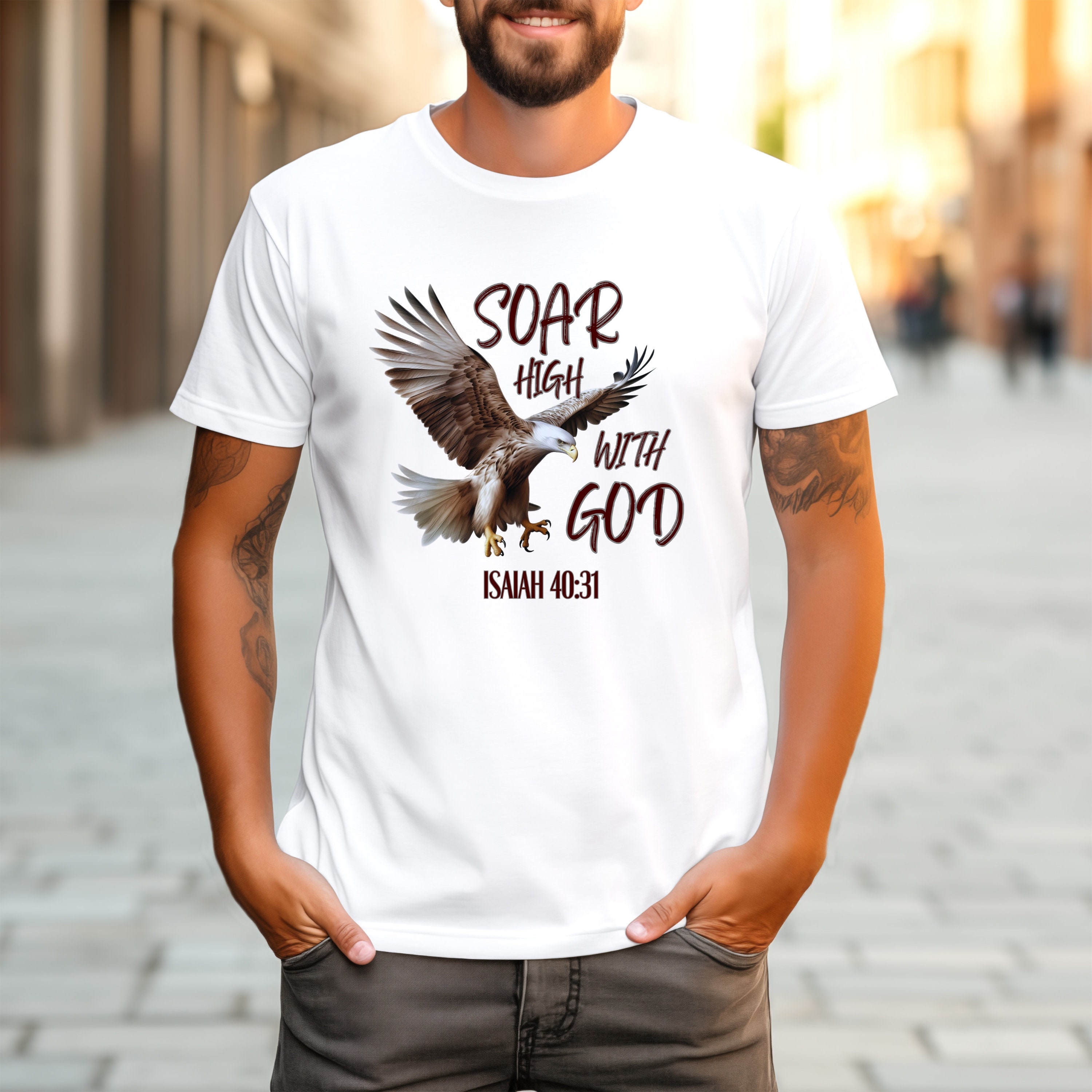 Soar High With God Template| Eagle Christian Png| Isaiah 41:31 SVG ...