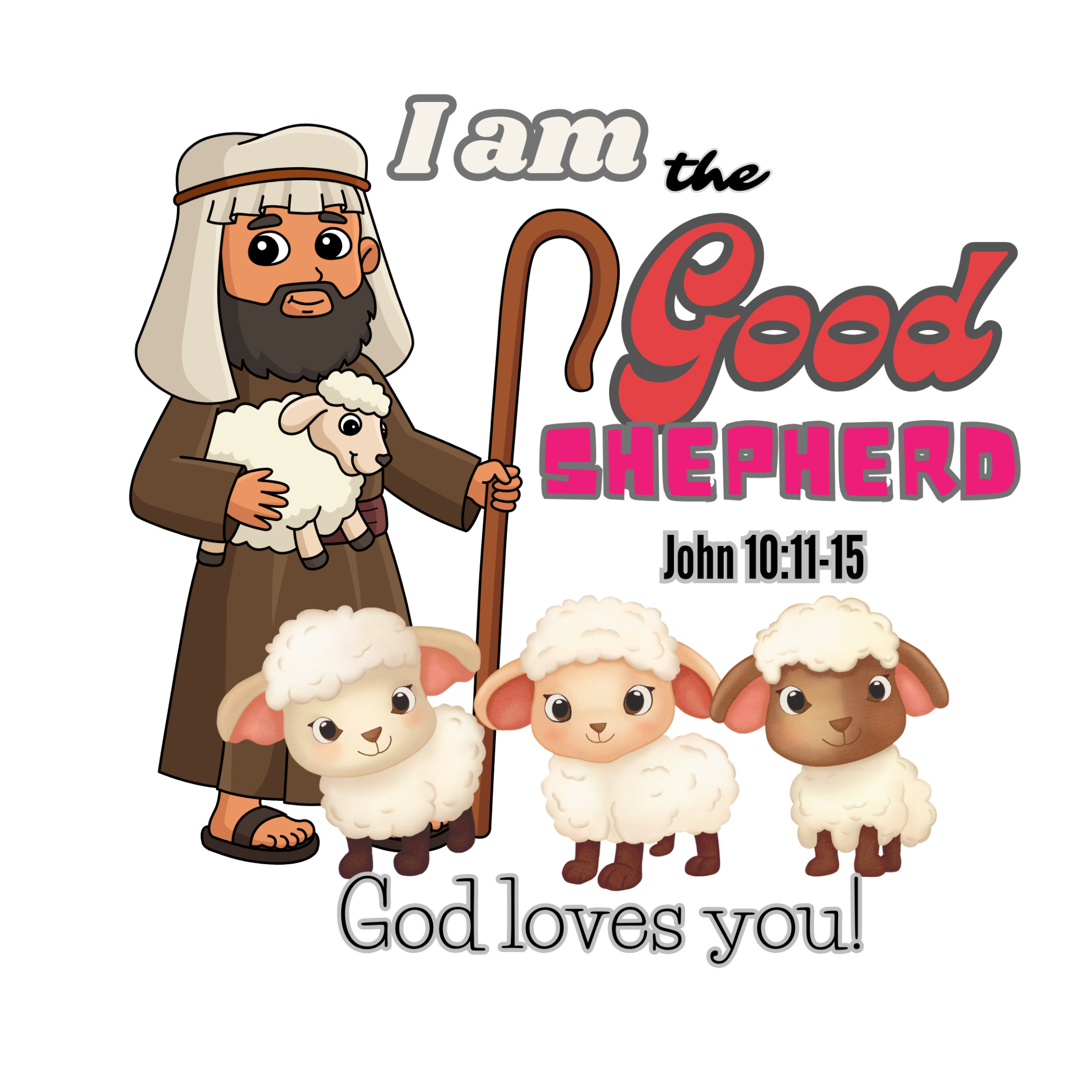 I Am the Good Shepherd Template| Biblical Verse the Good Shepherd ...