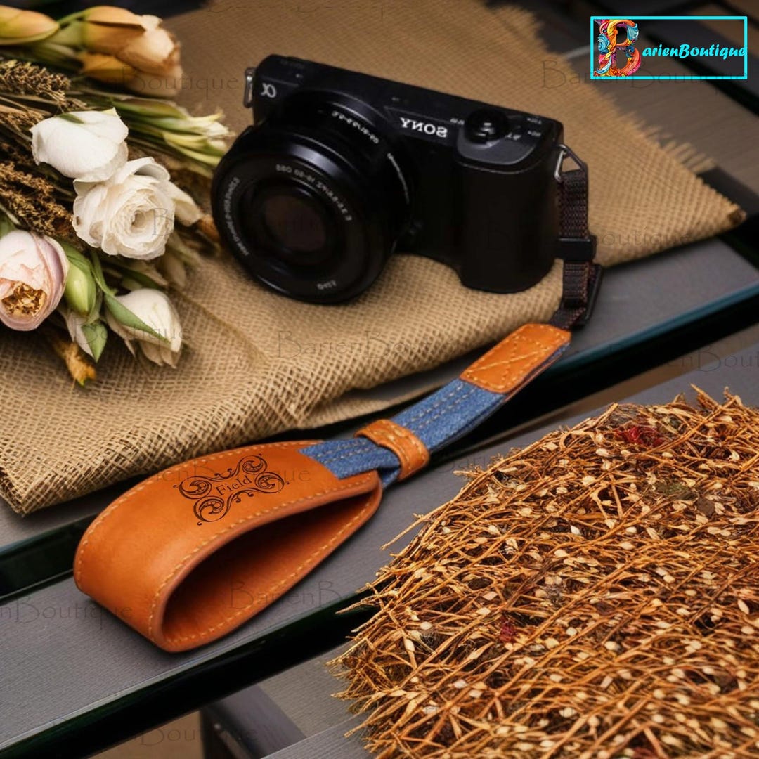 Custom Leather Camera Strap With Engraved Text,photographer Gift ...
