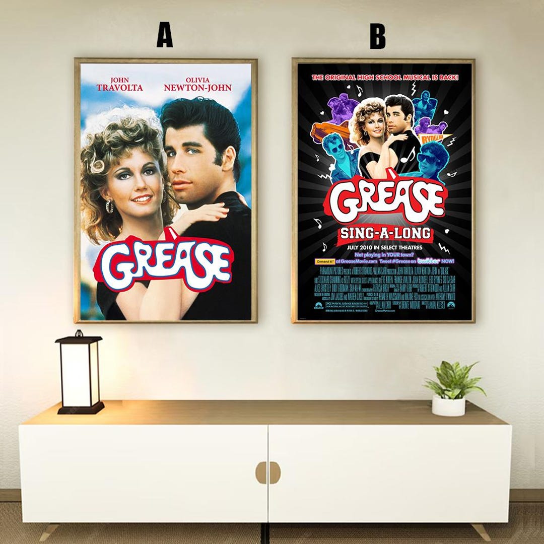 Grease (1978) Movie Poster, Home Decoration, Festival Gifts, Office ...