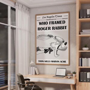 Who Framed Roger Rabbit (1988) Movie Poster, Home Decoration, Festival ...