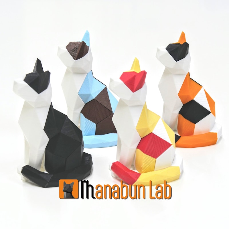3d Cats With Magnets - Etsy