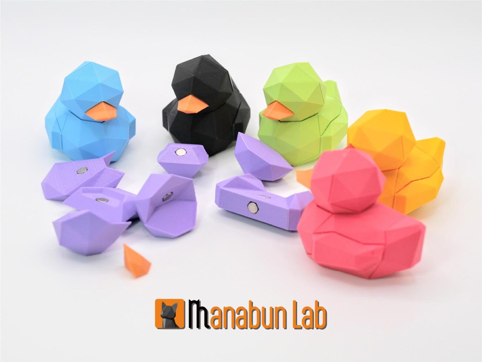 Low Poly Rubber Duck Puzzle Toy Art Magnet Cute Kawaii 3dprint STL - Etsy