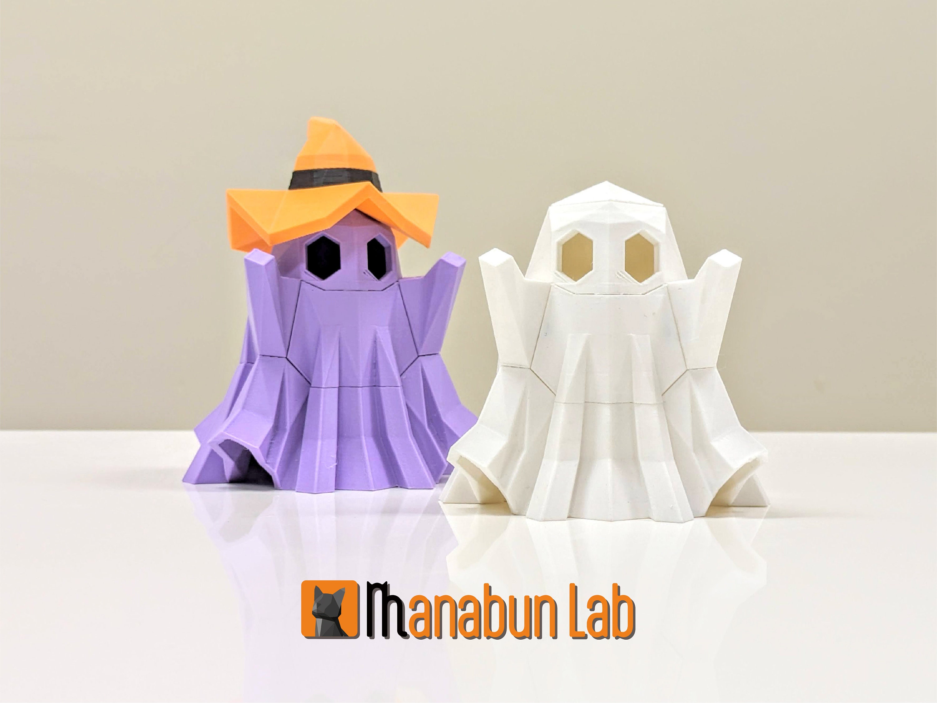 Low Poly Ghost Puzzle Toy Art Magnet 3dprint STL Cute Halloween - Etsy