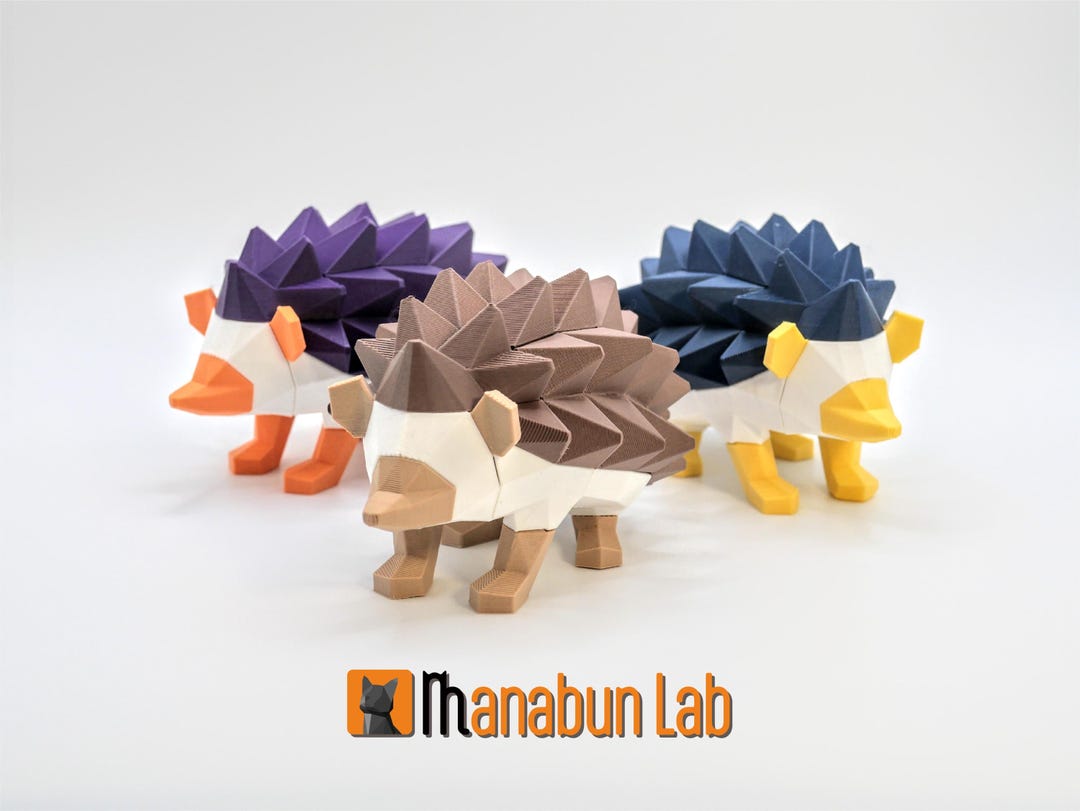 Low Poly Hedgehog Puzzle Toy Art Magnet 3dprint Kawaii Cute STL - Etsy