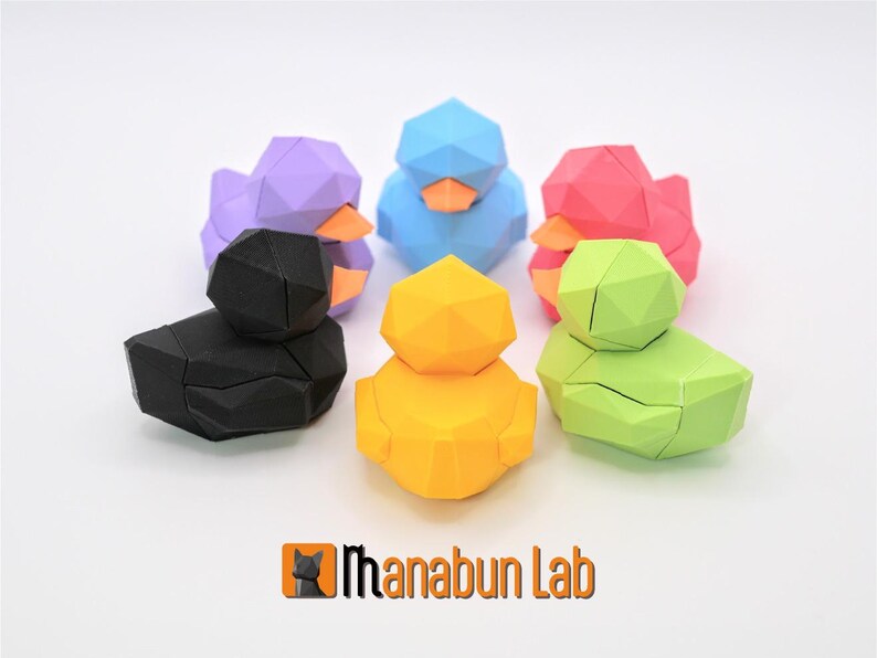 Low Poly Rubber Duck Puzzle Toy Art Magnet Cute Kawaii 3dprint STL - Etsy