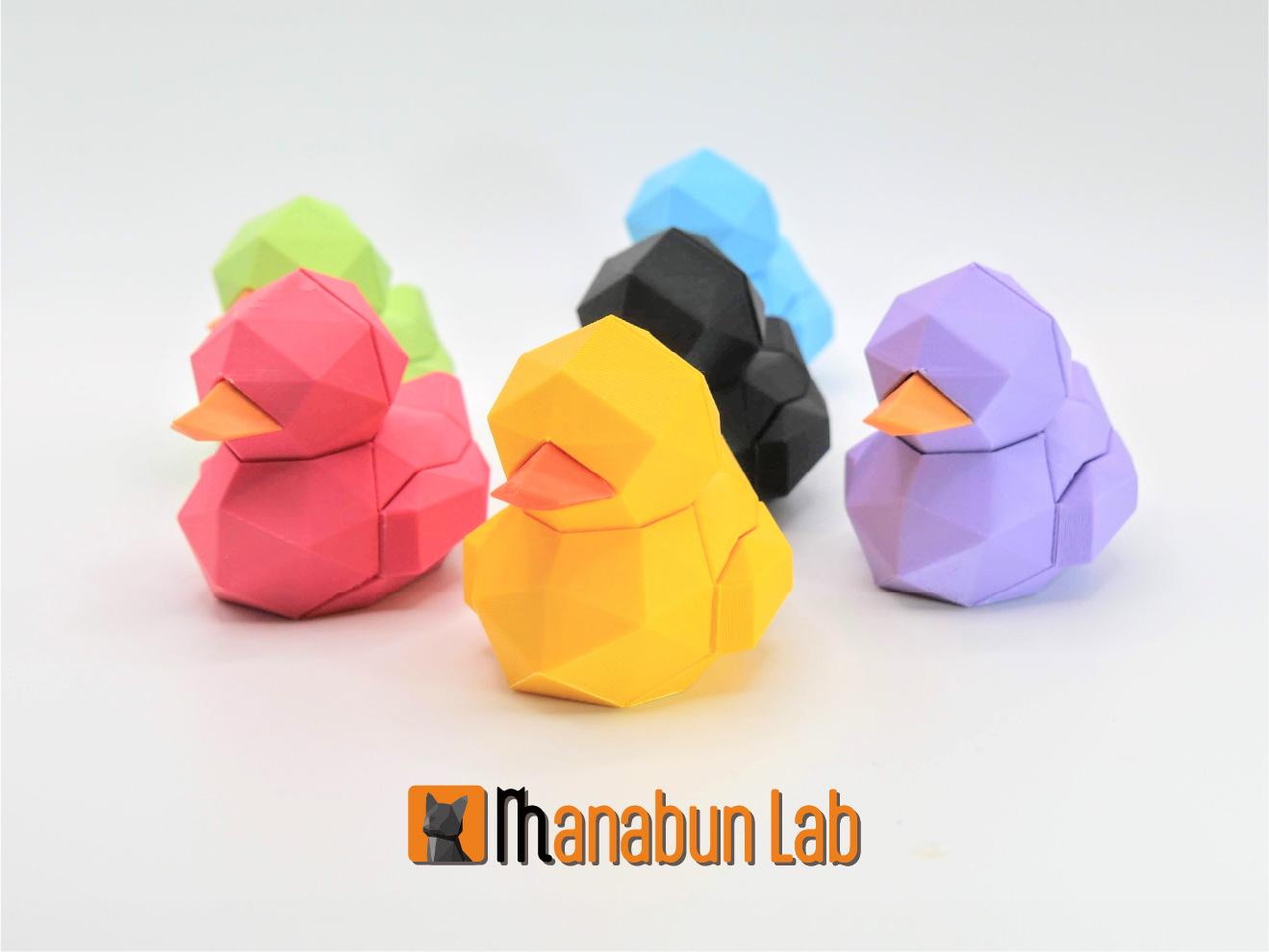 Low Poly Rubber Duck Puzzle Toy Art Magnet Cute Kawaii 3dprint STL - Etsy