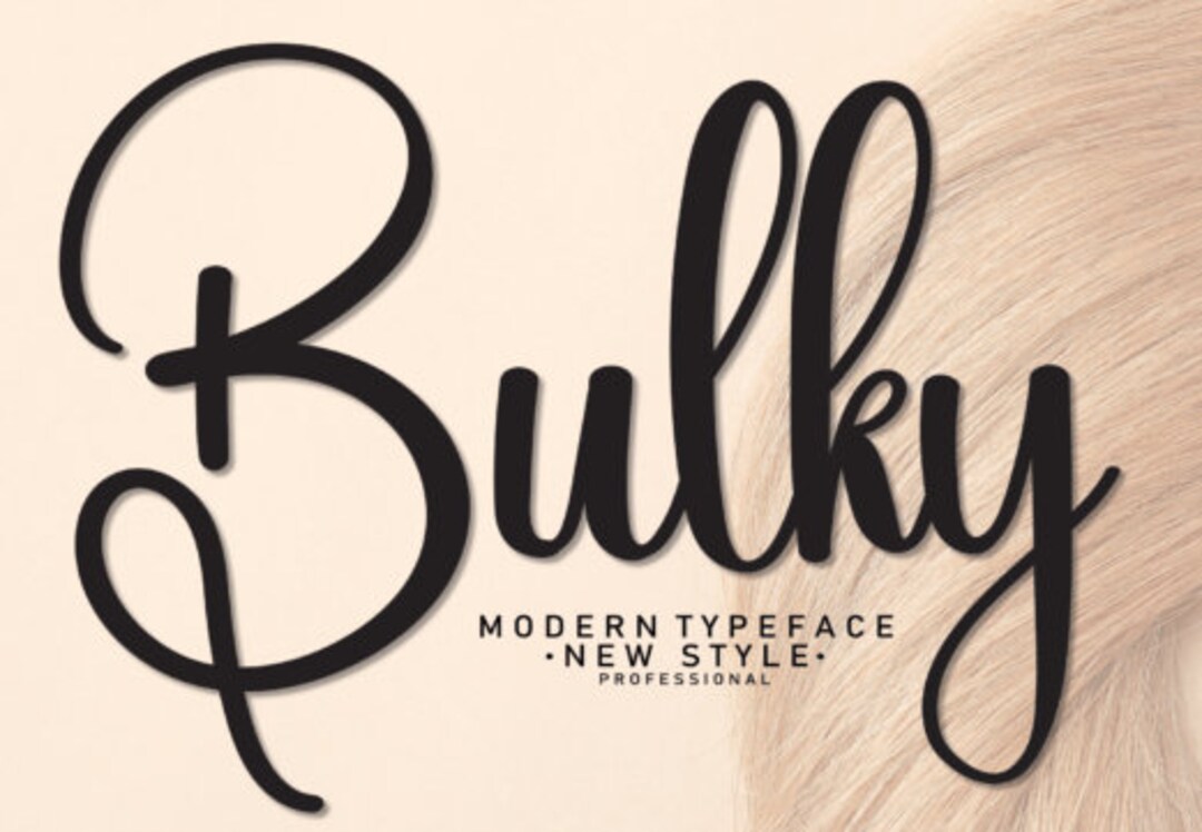 Bulky Font, Handwritten Font, Branding Font, Wedding Font, Swash Font ...