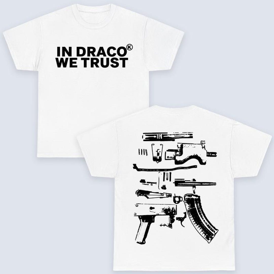 In Draco We Trust Double Sided T-shirt, Black or White Version Hoodie ...