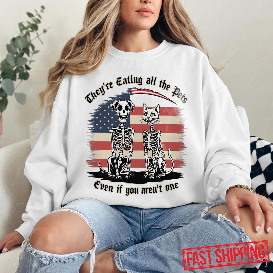 Kamala Harris Walz Eating Pets Sweatshirt and Hoodie, 2024 Satirical ...