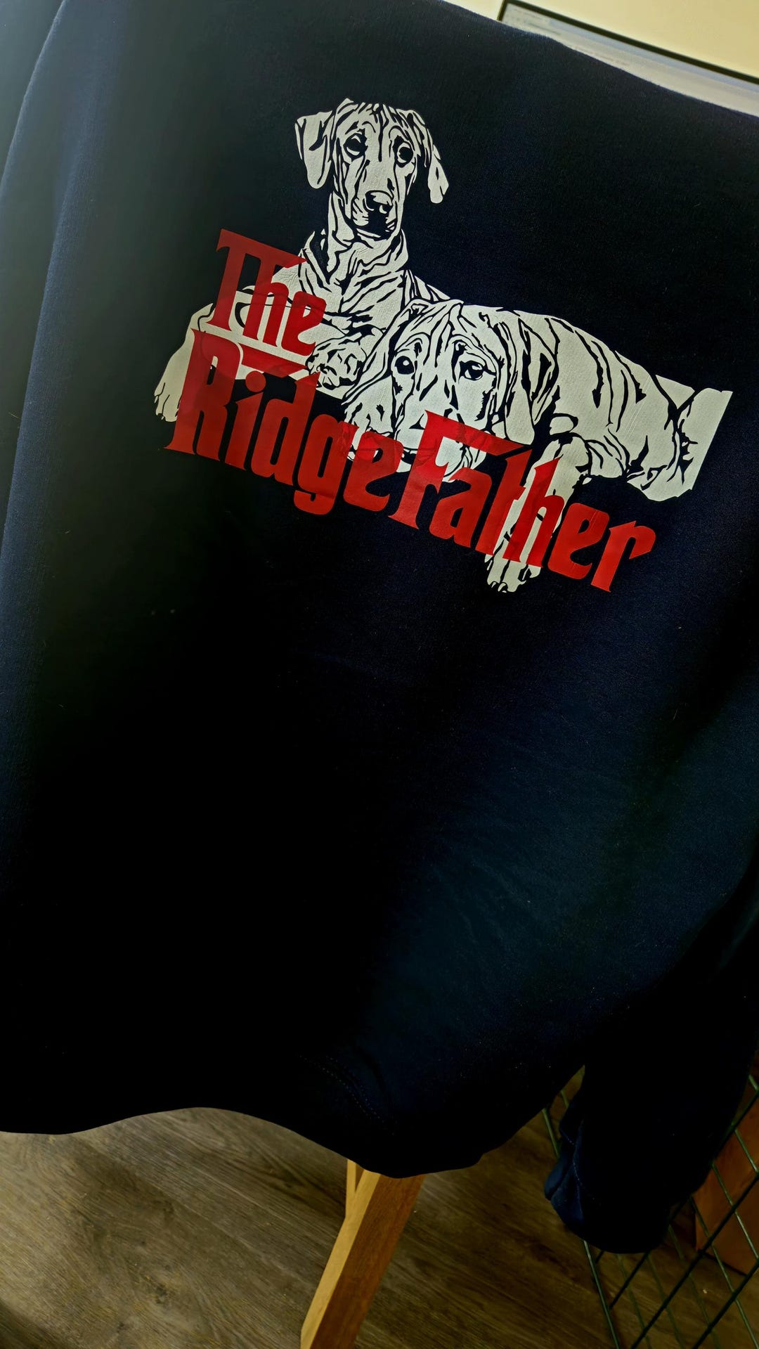 Personalised Rhodesian Ridgeback Line Art – Smart Iron-on Decal ...