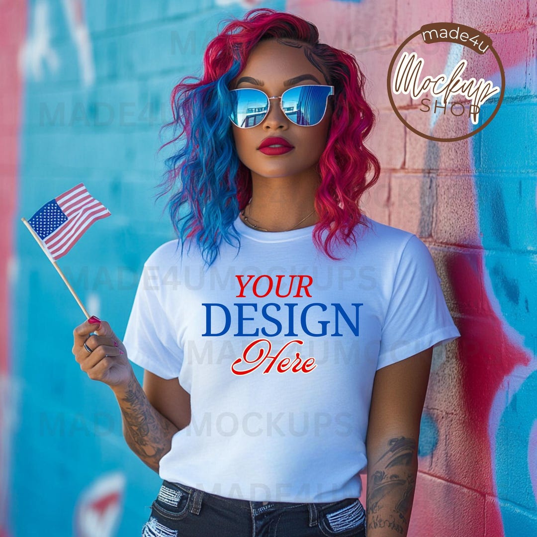 Election Female Mockup, Inclusive Mockup, White T-shirt Mockup ...