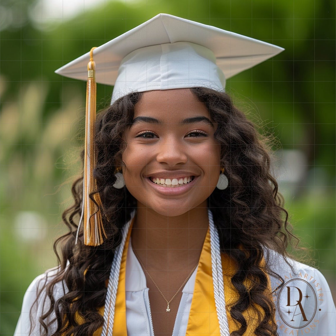 Senior Mockup Female Grad Model Mockup African American Model PNG File ...