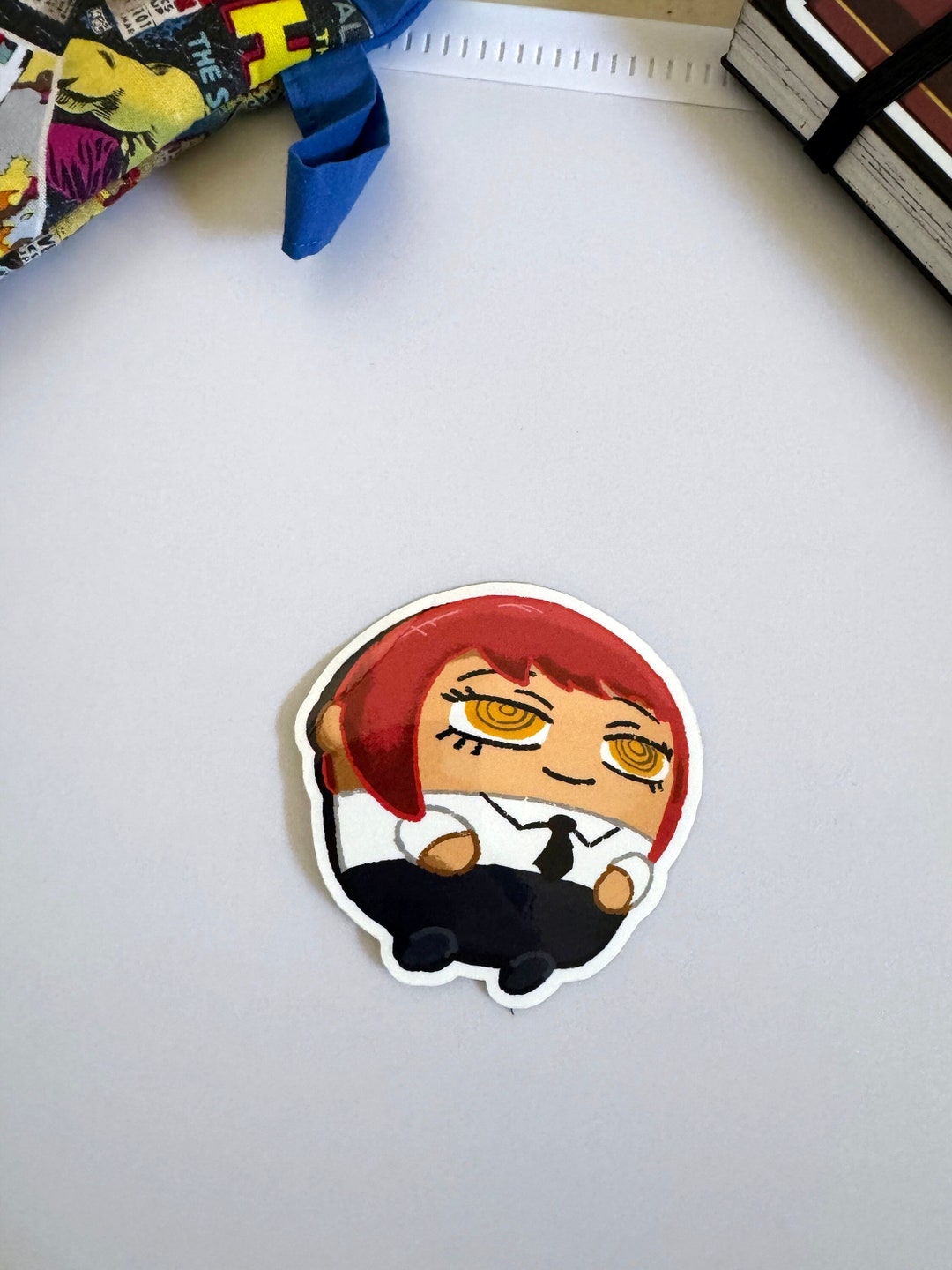 Chainsaw Man - Makima Bean Plush Sticker - Etsy