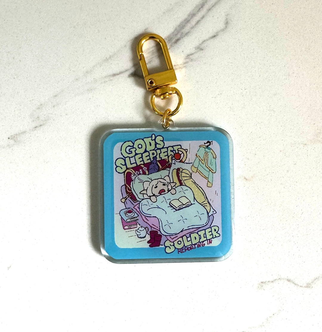Frieren God's Sleepiest Soldier Acrylic Charm - Etsy