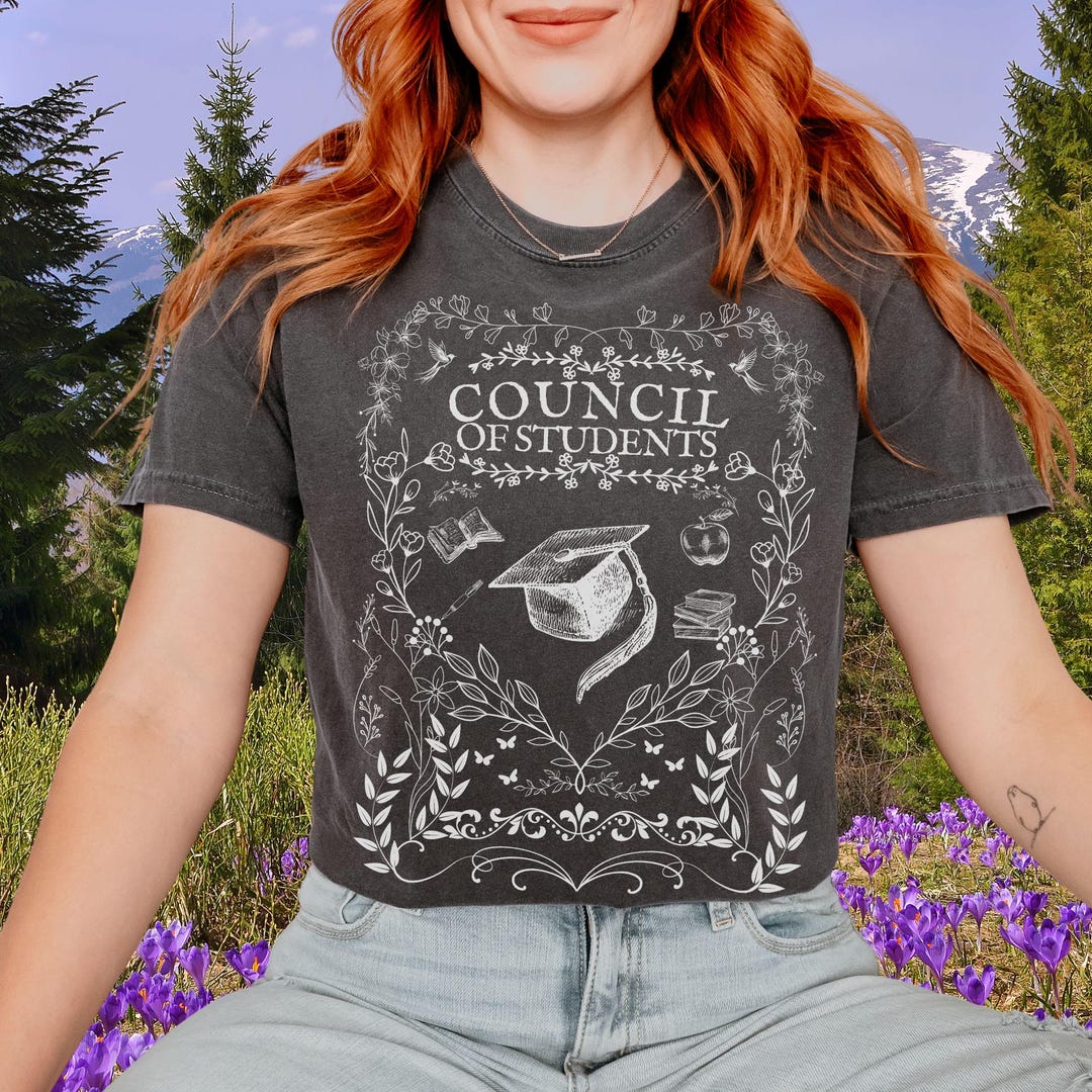 Student Council Comfort Colors Shirt, Cute School Counselor Gift, Class ...