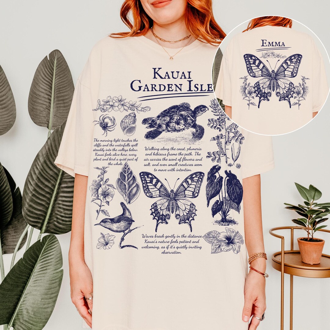 Custom Name Kauai Traveler Shirts Hawaii Trip Crewneck Hawaii Gift ...