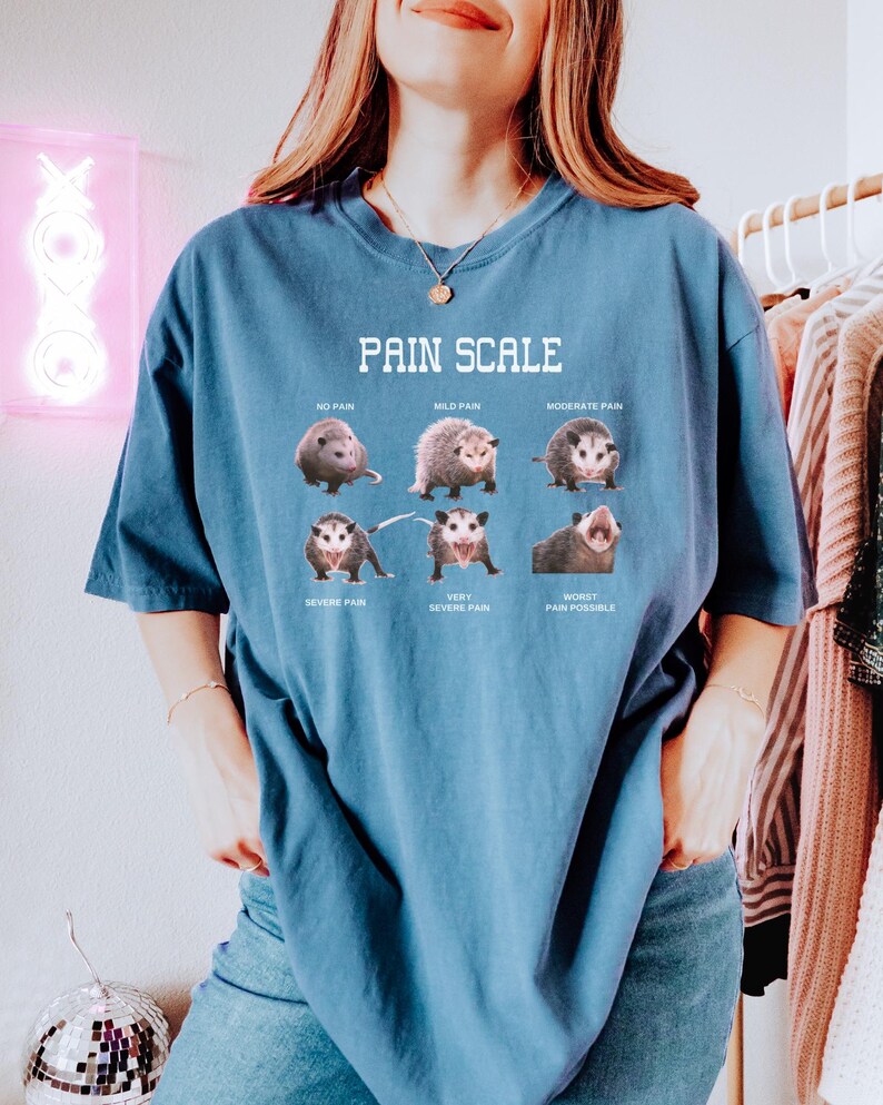 Nurse Pain Scale Pain Assessment Comfort Colors Shirt | Funny Nurse Tee ...