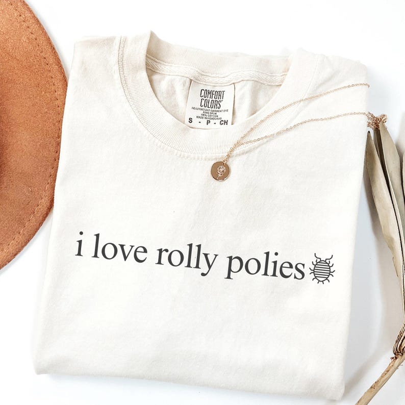Comfort Colors Roly Poly Shirt, Roly Poly Beetle T-shirt, Minimalistic ...
