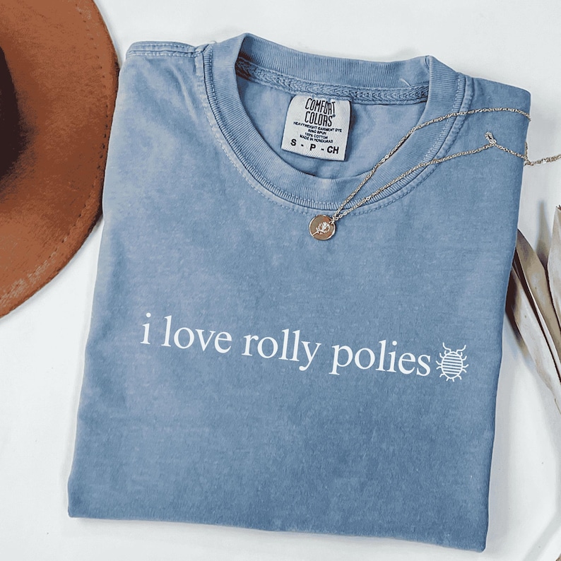 Comfort Colors Roly Poly Shirt, Roly Poly Beetle T-shirt, Minimalistic ...
