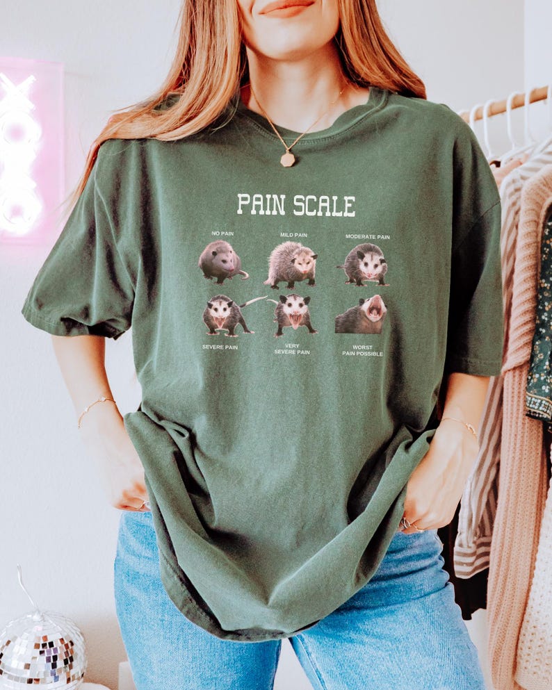 Nurse Pain Scale Pain Assessment Comfort Colors Shirt | Funny Nurse Tee ...