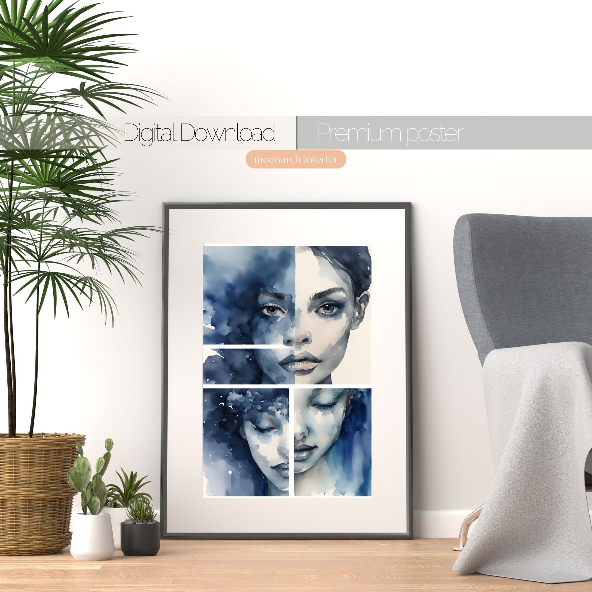 Woman Poster, Gallery Wall Prints, Printable Wall Art, Abstract Wall ...