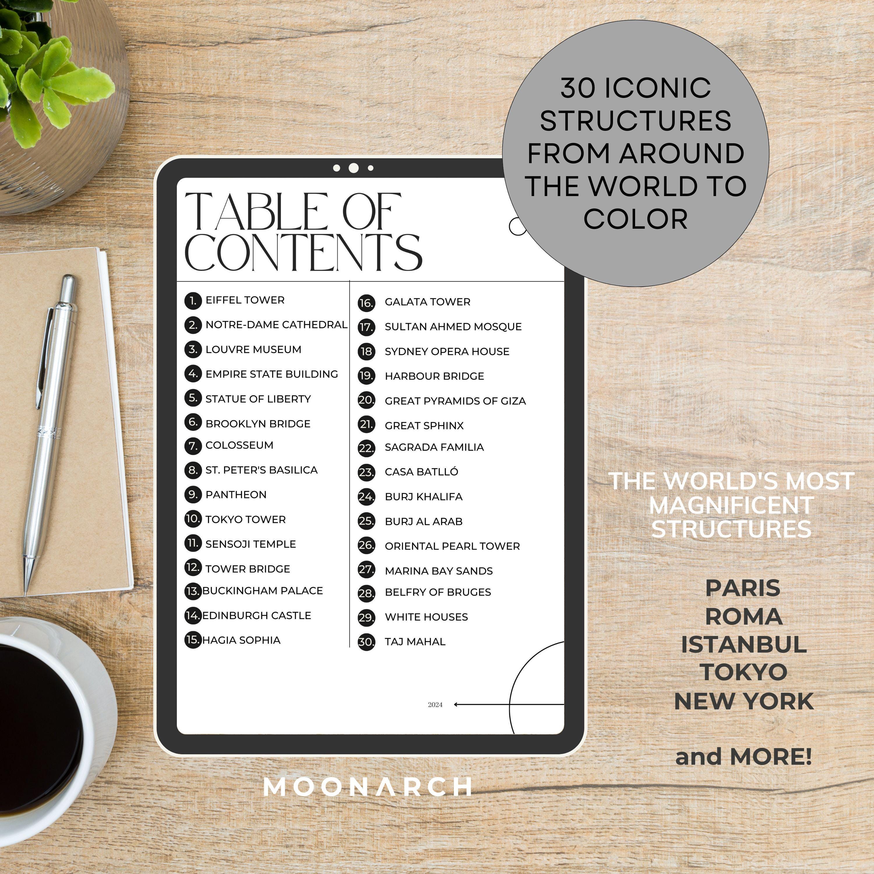 Architecture Coloring Pages, Exterior Coloring Book, Adult Colouring ...