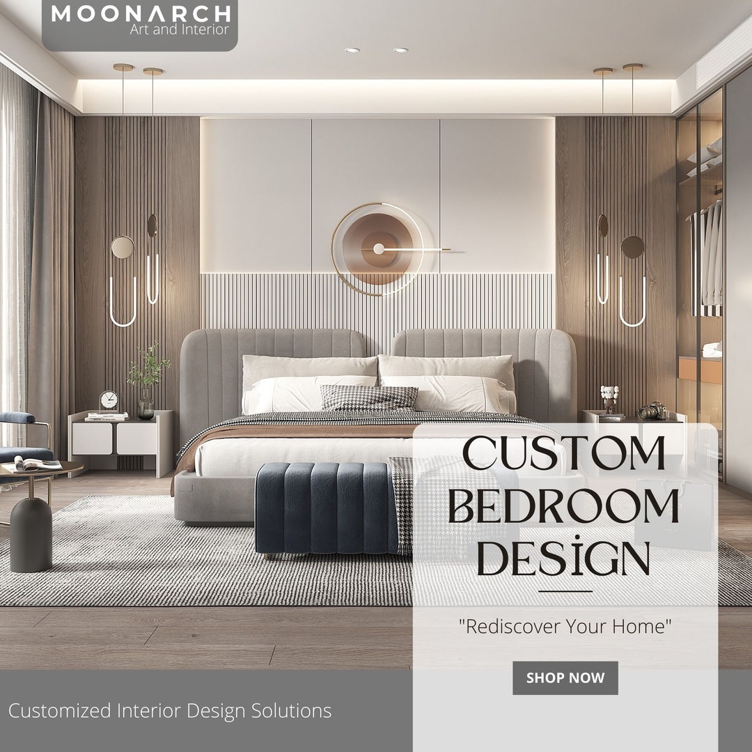 Custom Bedroom Design, Interior Design, Interior Design Service, Custom ...