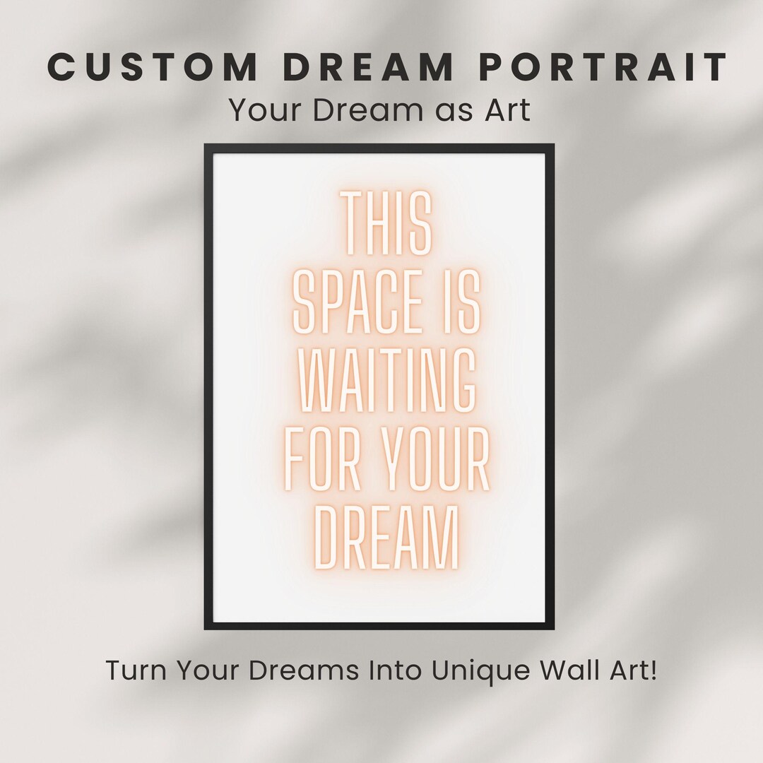 Custom Dream Portrait – Personalized Abstract Wall Art From Your Dream ...