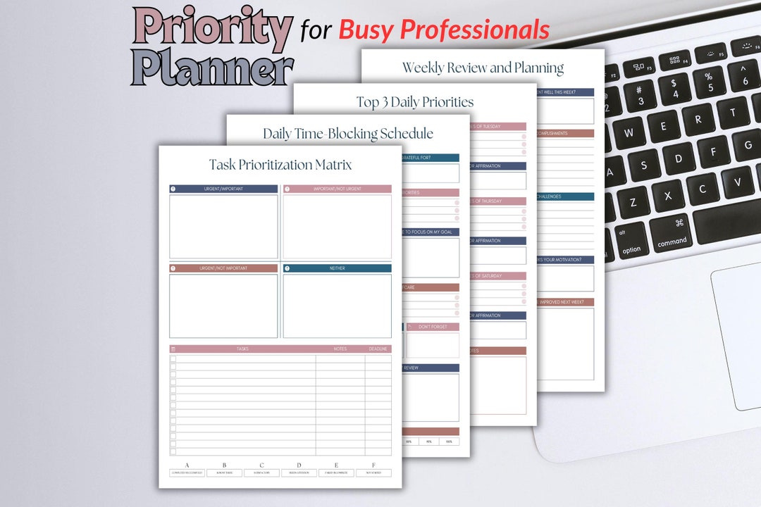 Ultimate Priority Planner: Fillable & Printable for Busy Professionals ...