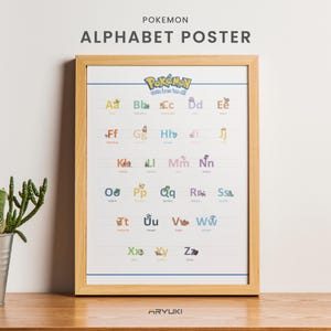 Pokemon Alphabets A1,A2,A3,A4 & A5 PDF Poster - Etsy Australia