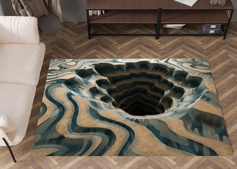 3D Rug, Optical Illusion Rug, 3D Design, Deep Hole Rug, 3D Design Rug ...