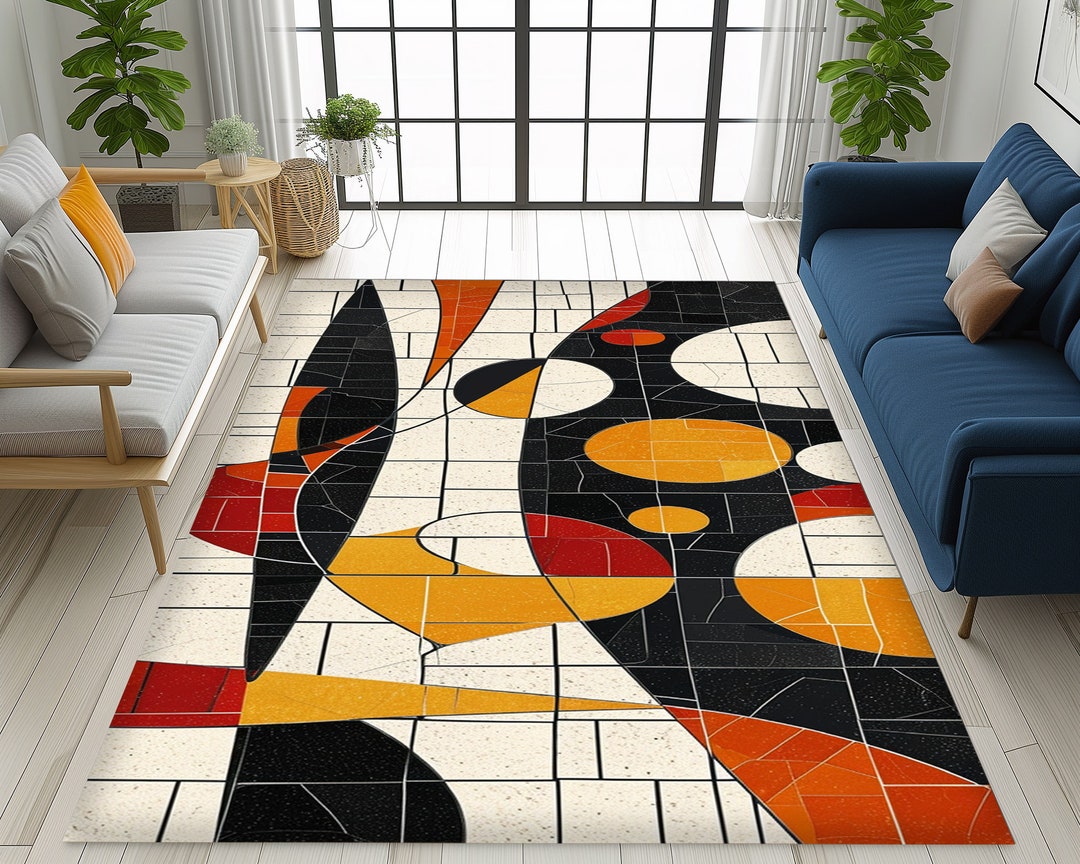 Mid Century Rug, Mid Century Modern Rug, Mid Century Modern Carpet ...